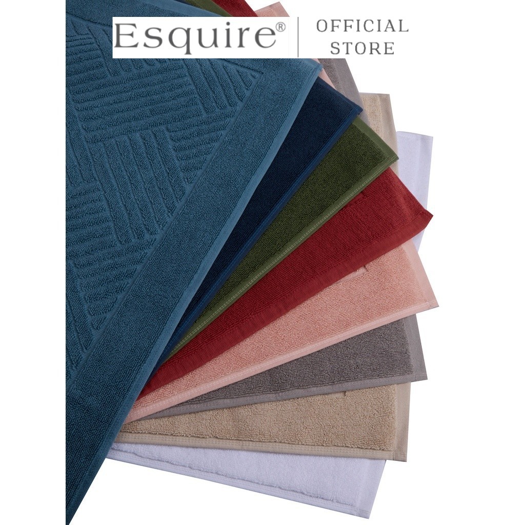 Esquire ผ้าเช็ดเท้า Avenue25 ขนาด 17x28 นิ้ว ผ้า Premium ผ้าขนหนูเกรด ...