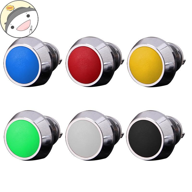 Lanf 12MM หลายสีตัวเลือกโลหะ Pushbutton สวิทช์ทรงกลม Globoid หัวกลม Pushbutton สวิทช์ EN ...