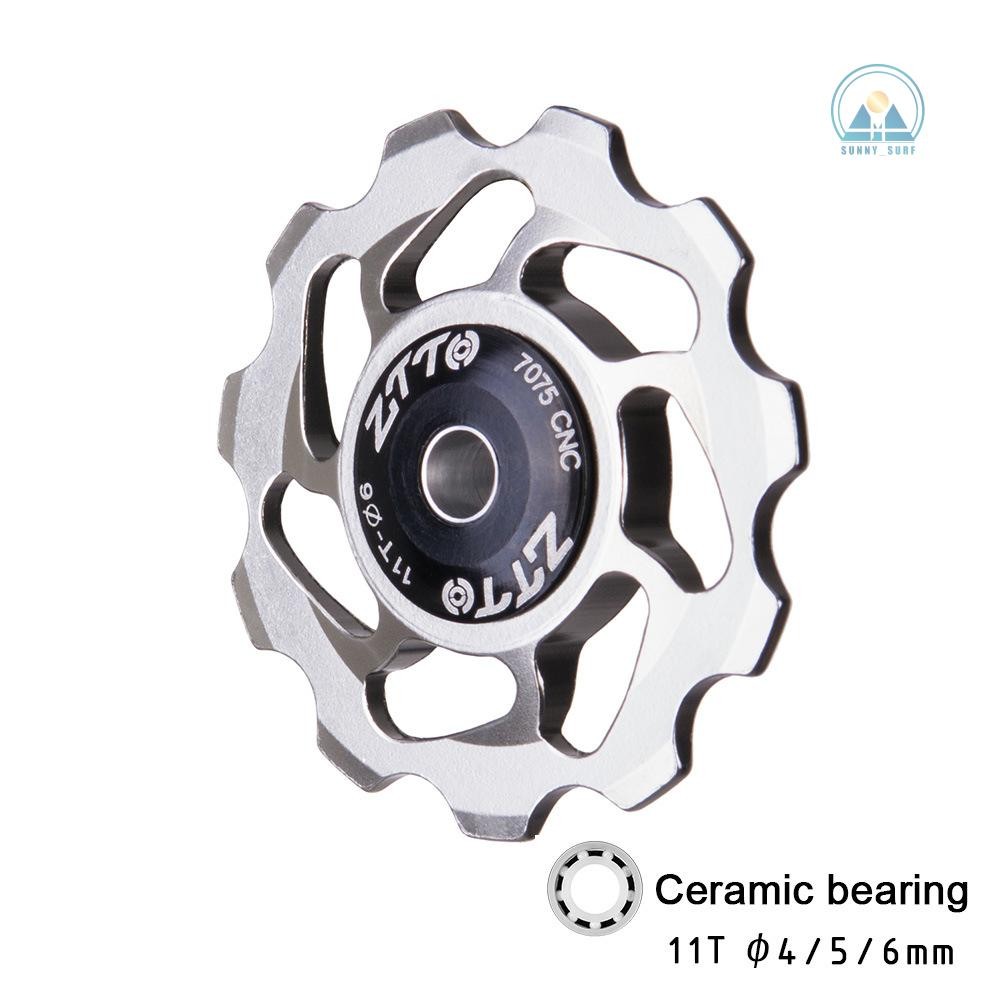 ZTTO 11T MTB จักรยานด้านหลัง Derailleur Jockey ล้อเซรามิคแบริ่ง Pulley Road Bike Guide Roller ...