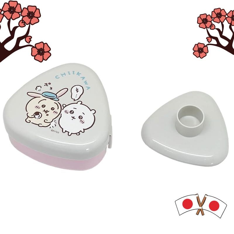 [From JAPAN]OSK Onigiri Case Bento Box 290ml Chiikawa with Press Mold Microwaveable Eco Biomass ...