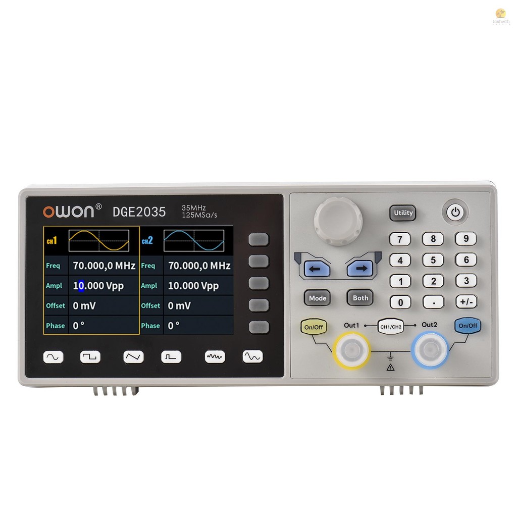 Owon DGE2035 Digital Storage Oscilloscope Dual Channel Mini แบบพกพา Oscillometer Arbitrary ...