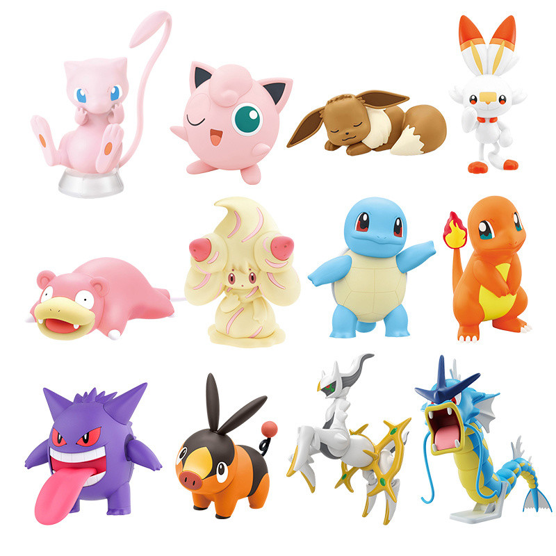 Bandai Pokémon Quick Assembled Little Fire Dragon Pikachu Jenny Turtle ...