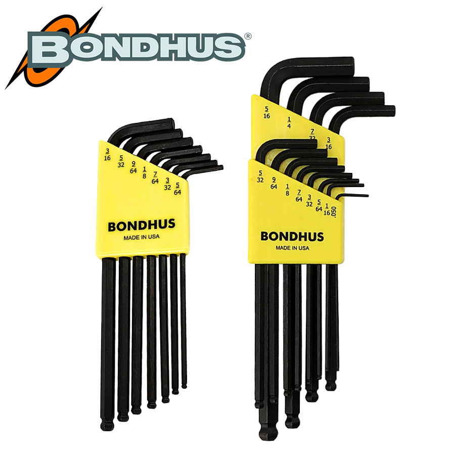 Bondhus นิ้ว Ball Head Hex ชุดประแจ L-wrenches Extended Hex Key ชุดซ่อม ...