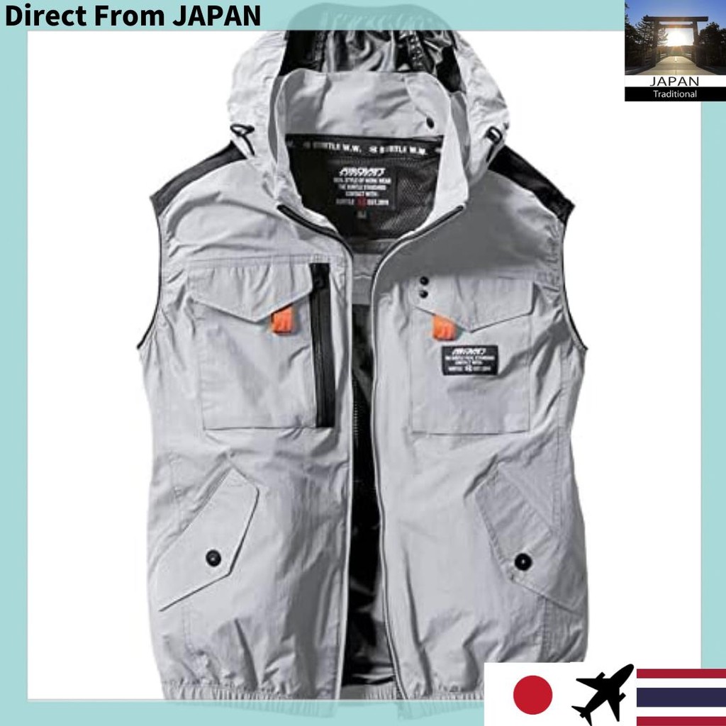【Direct from Japan】[Burtle] Aircraft Tactical Vest (ไม่มี Fan) AC1154 XXL 60 Ash Grey | Shopee ...