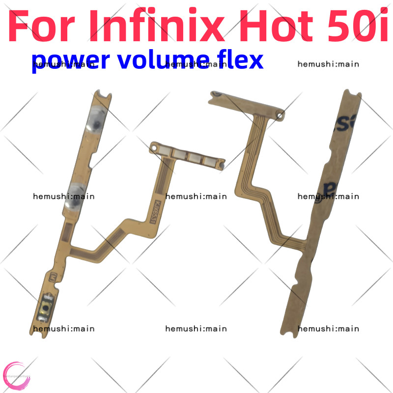 สวิทช์เปิดปิดปุ่มปรับระดับเสียงปิดเสียงริบบิ้น Flex สําหรับ Infinix Hot ...