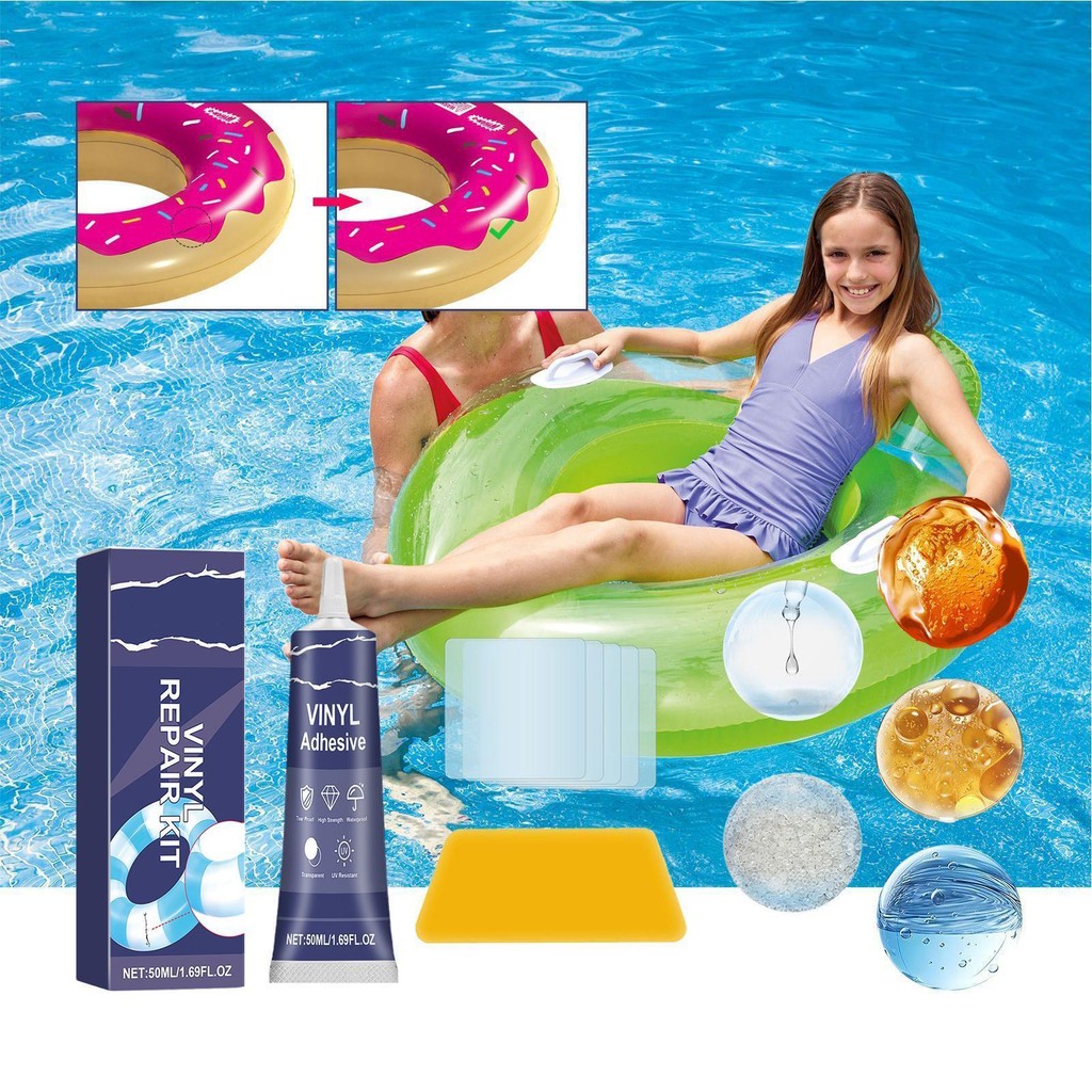 Inflatable Patch Raft Patch Kit 50ml กาวสําหรับซ่อม Professional Pool ...
