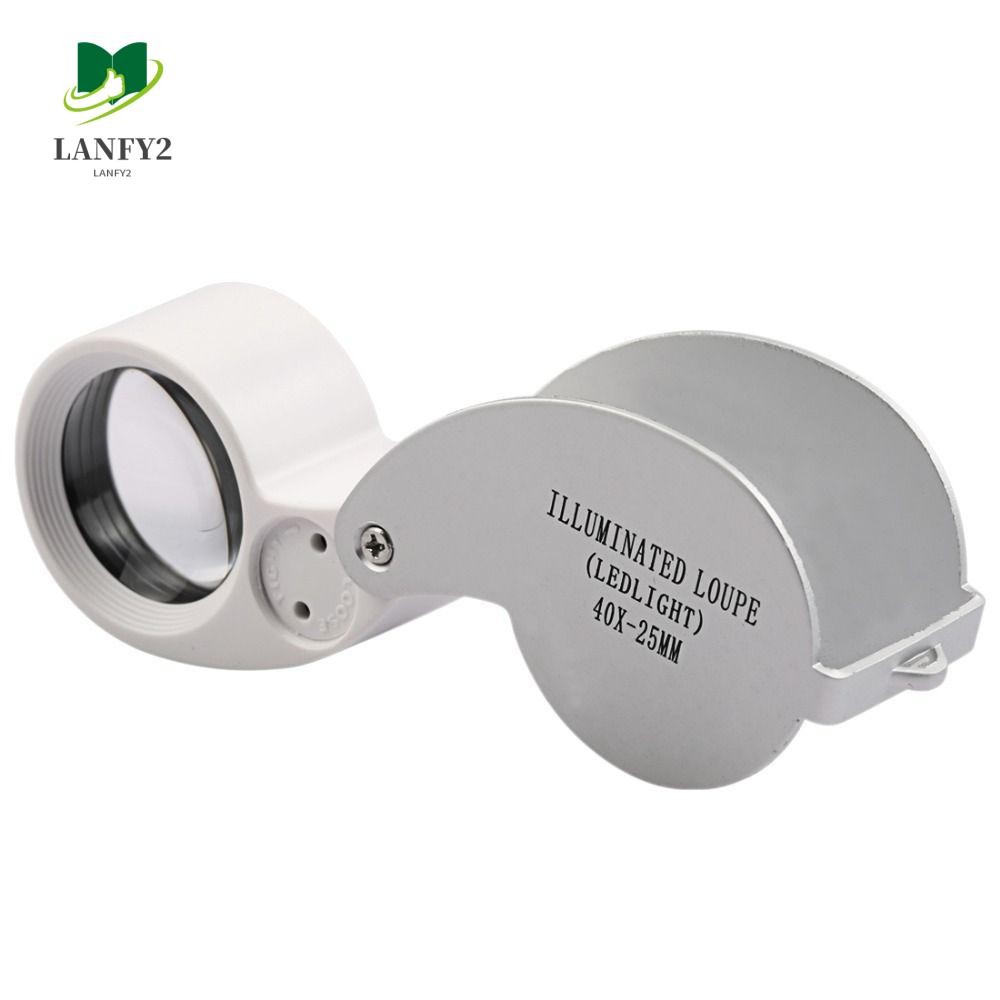 ALANFY แว่นขยายแบบพับได้, แว่นขยายแบบใช้มือถือพับได้ 40X, Mini ...