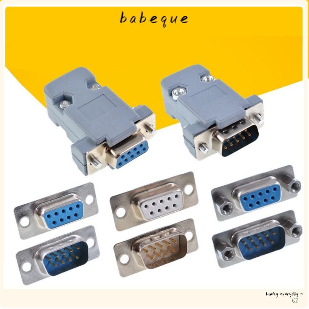 BABEQUE 9 พินแจ็คซ็อกเก็ต,ป้องกัน RS232 Serial DB9 D-sub Connectors ปลั๊ก, COM ปลั๊กตัวเชื่อมต่อ ...