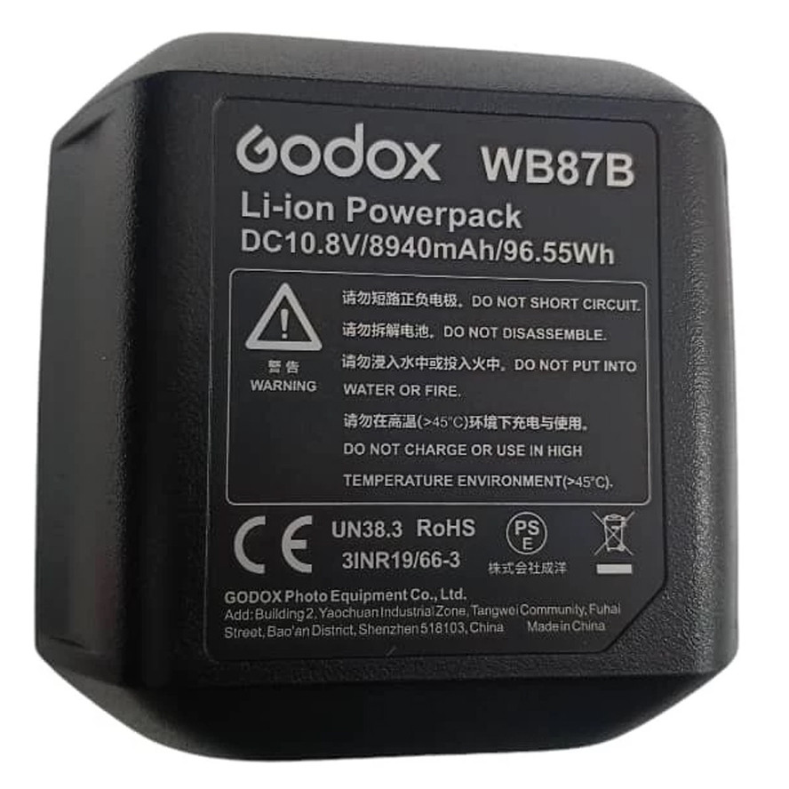 Godox WB87B Battery Pack (No Packet) (Compatible with Godox WITSTRO ...