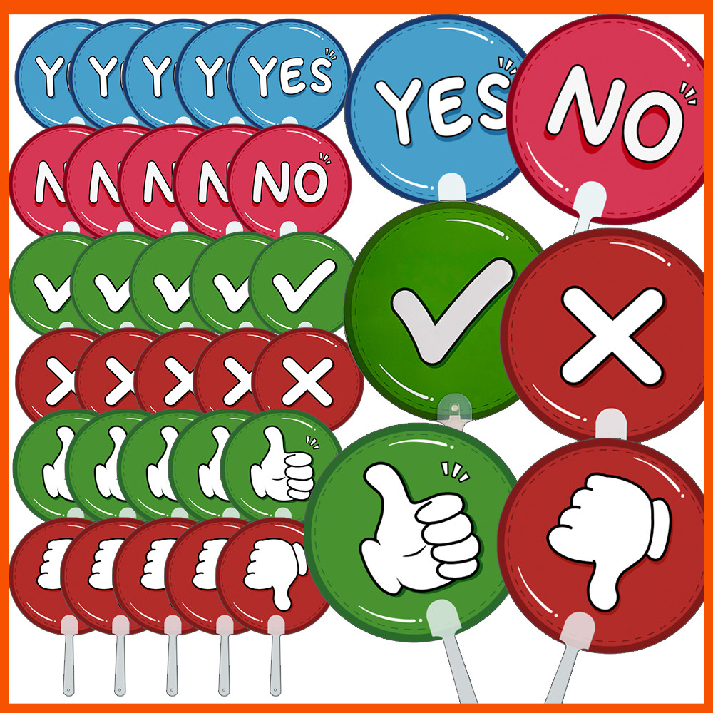 3 รูปแบบ Thumbs up & Thumbs Down/ Yes & No/ Correct & Wrong Voting ...