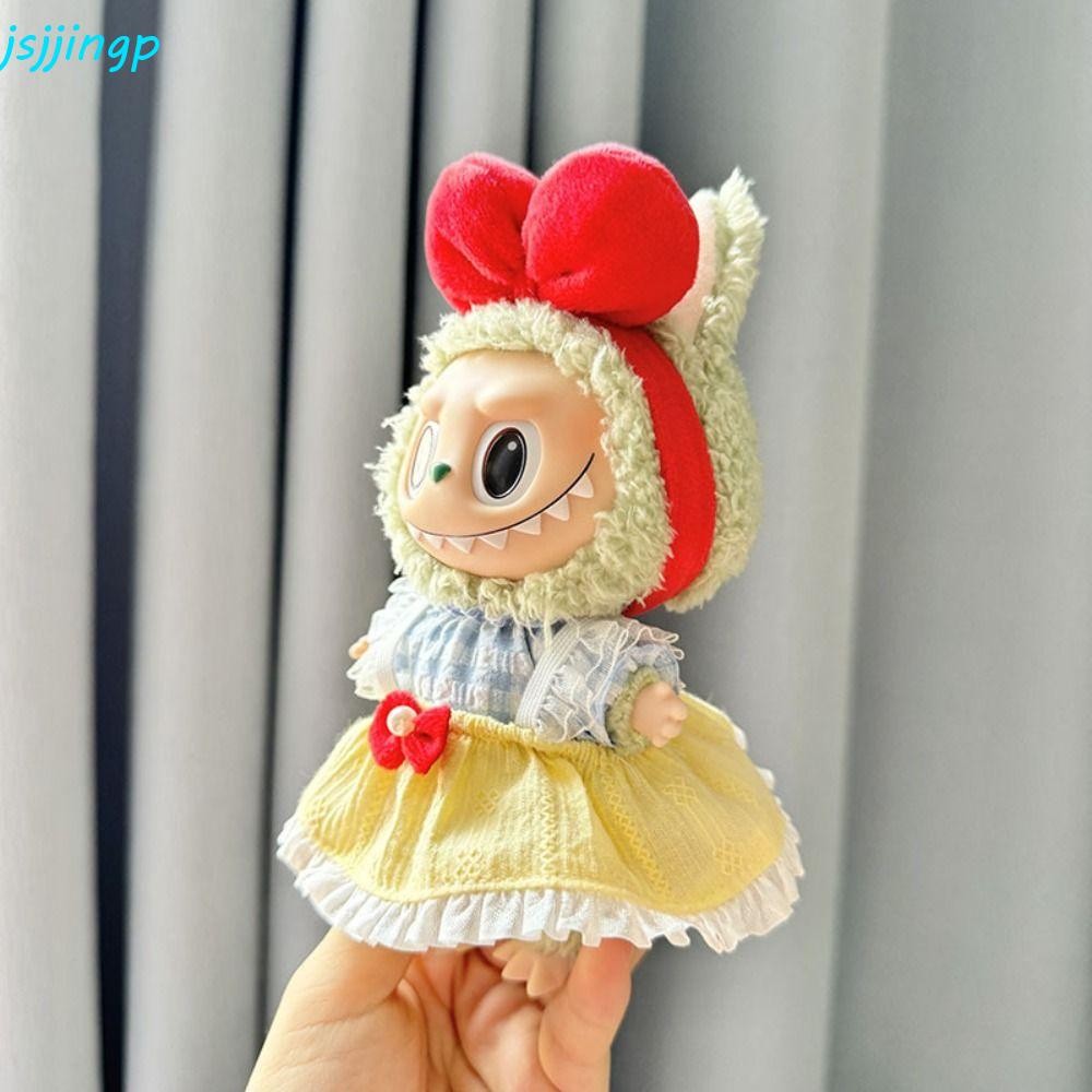 Jsjjingp 17 ซม. Labubu Time ชุดตุ๊กตา, Snow White Bowknot 17 ซม.ผ้าฝ้าย ...