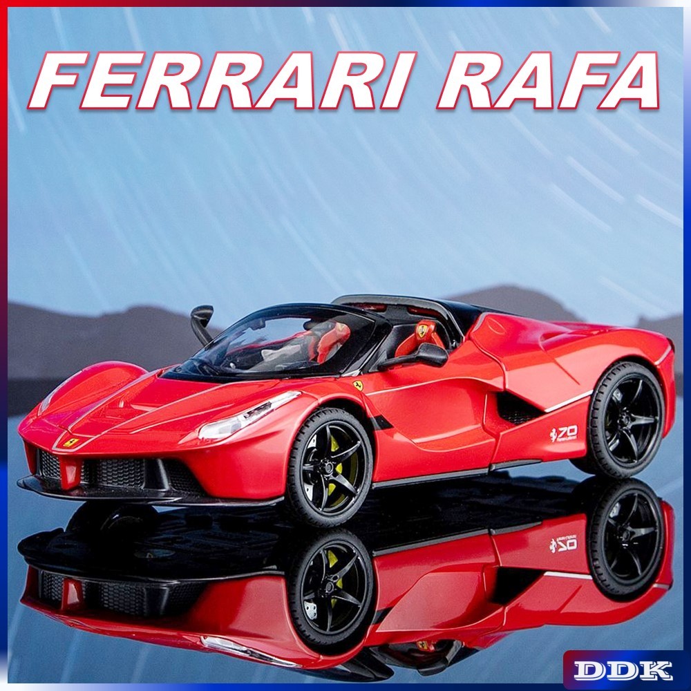 1:22 FERRARI RAFA Diecast รุ่นของเล่นรถโลหะเสียงแสงดึงกลับ Boy Friend ...