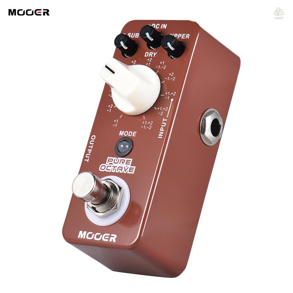 MOOER Moer Pure Octave Octave โหมดบายพาสเหยียบโลหะ 11 Octave 11 โหมด ...