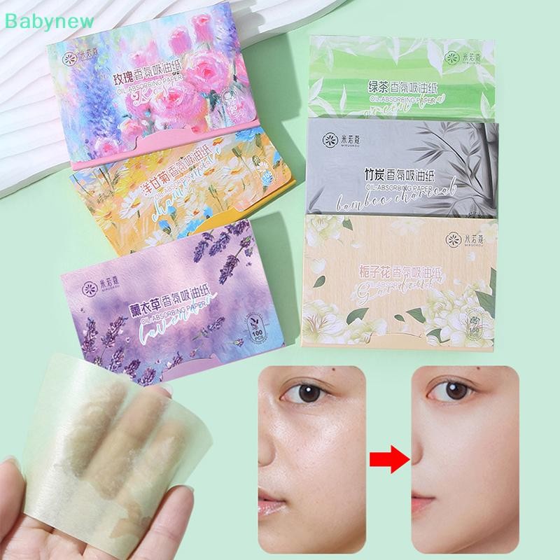 100 ชิ้น Face Oil Blotting Paper Protable Face Wipes Facial Cleanser ...