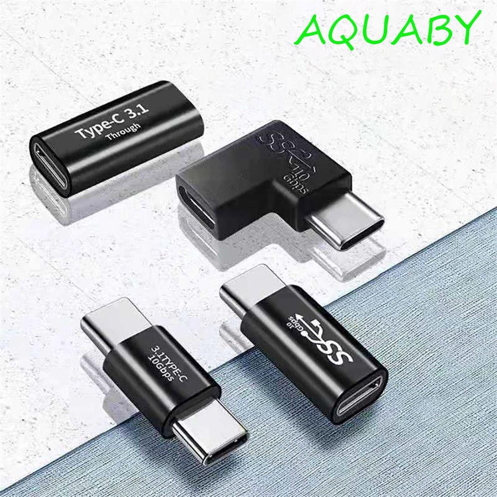 AQUABY อะแดปเตอร์ USB Type C 10GBbps หัวชาร์จแบบพกพา USB Type C อะแดปเตอร์ชาร์จหญิงถึงหญิงอะแดป ...