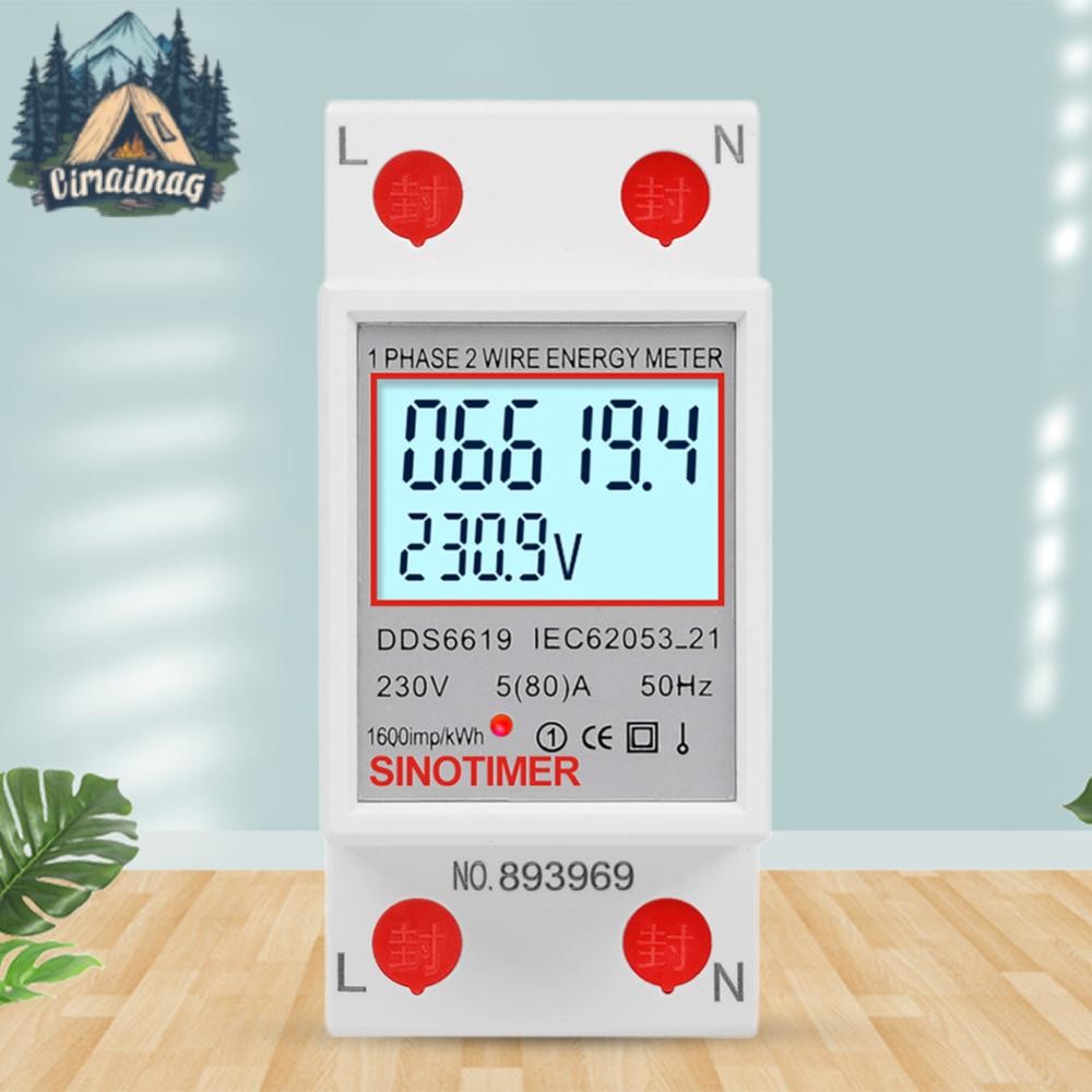 Digital Electric Energy Monitor จอแสดงผล LCD 220V 230V KWH มิเตอร์ไฟฟ้า ...