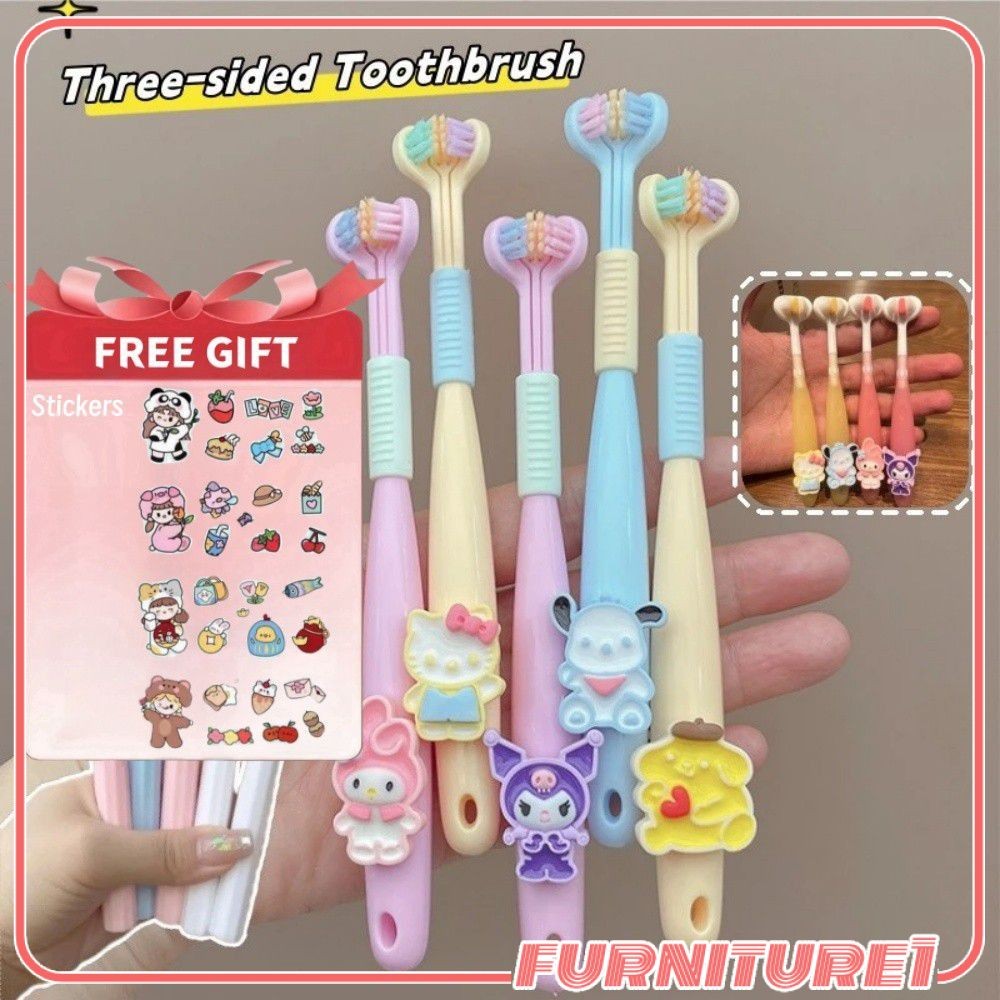 SANRIO Buy 1 Get 1 Free Gift Three-sided Toothbrush Sanrio Set 6-12 ...