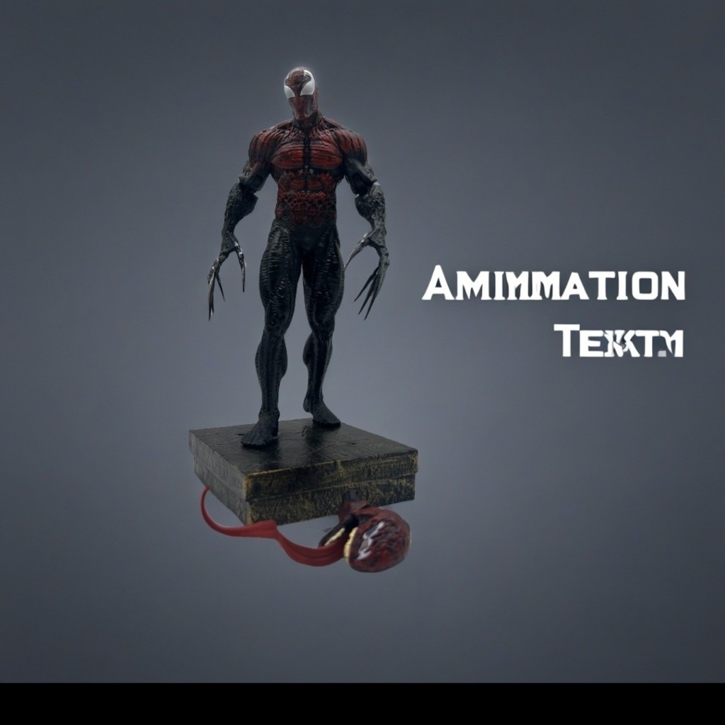 Marvel Spider-Man Symbiotic Toxin Peripheral Anime Statue Hand-Made ...