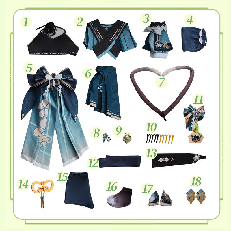 Yuanshen cos Yuanmao Yuqi Good คอสเพลย์เสื้อผ้าสตรีเกมอะนิเมะเครื่อง ...