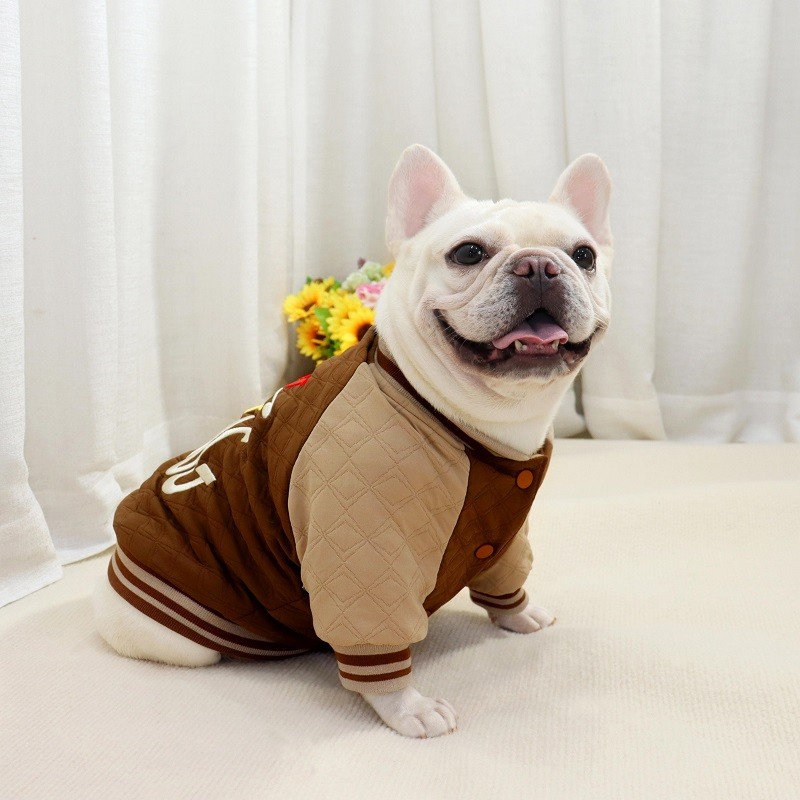 GOU-HOME เสื้อหมา หรับ French Bulldog ฤดูใบไม้ร่วงและฤดูหนาวสไตล์ ...