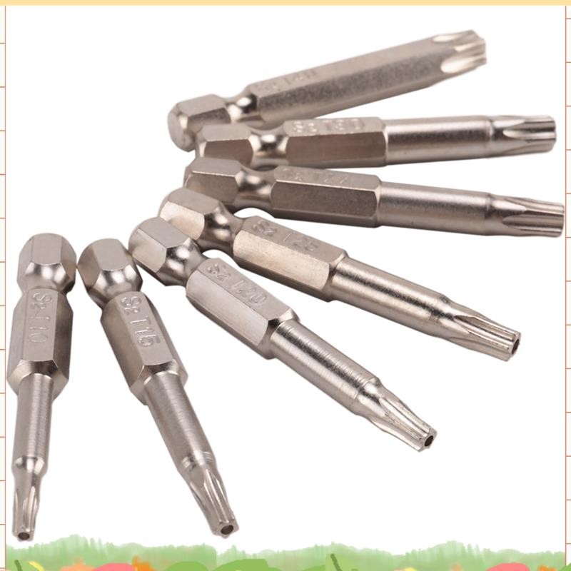 7 ชิ้นชุด Star Bit ไขควงเจาะ Bits สกรูแม่เหล็ก 1/4 นิ้ว Hex Shank ...