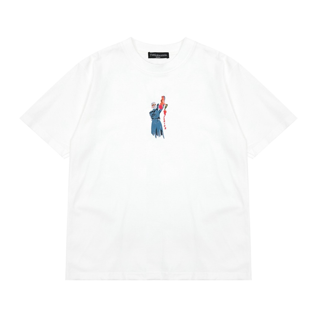 Flenna White Thanksinsomnia เสื้อยืด | Shopee Thailand