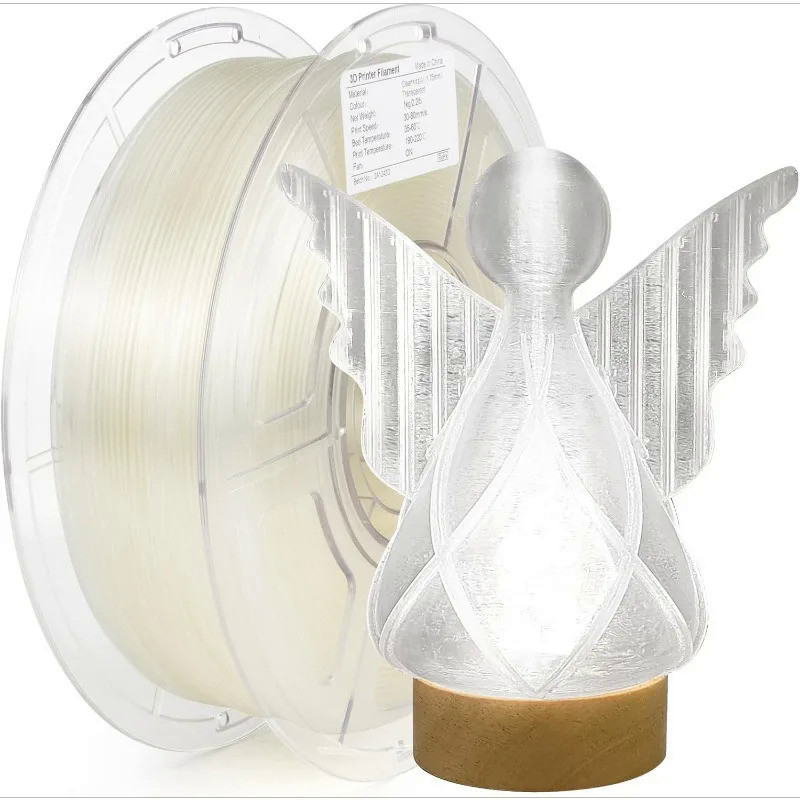 PETG Transparent 3D Printer Filament, Clear PETG 1.75mm ,Fast Printing ...