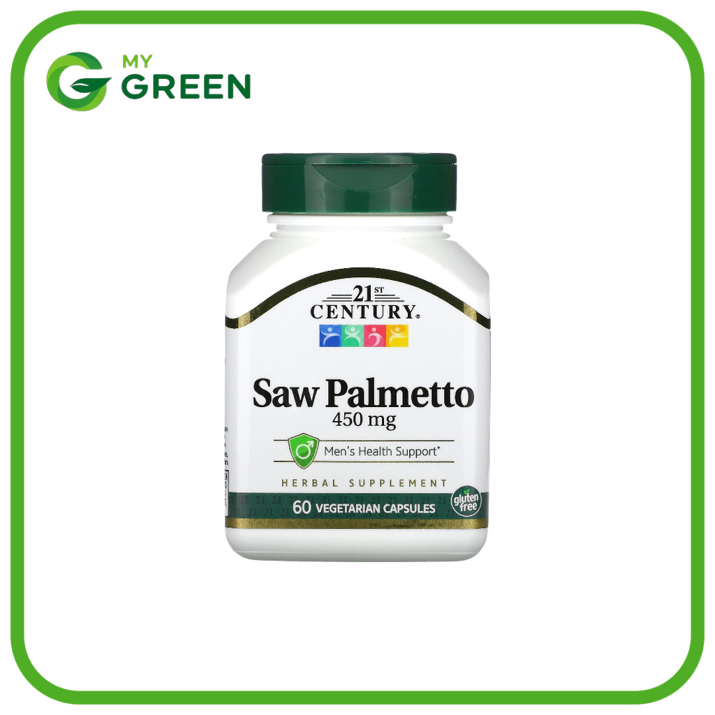 21st Century Saw Palmetto 450 mg 60 Vegetarian Capsules | Shopee Thailand