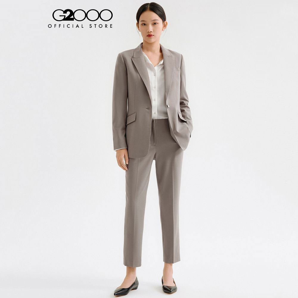 G2000 เสื้อสูทสำหรับผู้หญิง ทรง SLIM FIT รุ่น 3691402318 BEIGE | Shopee Thailand
