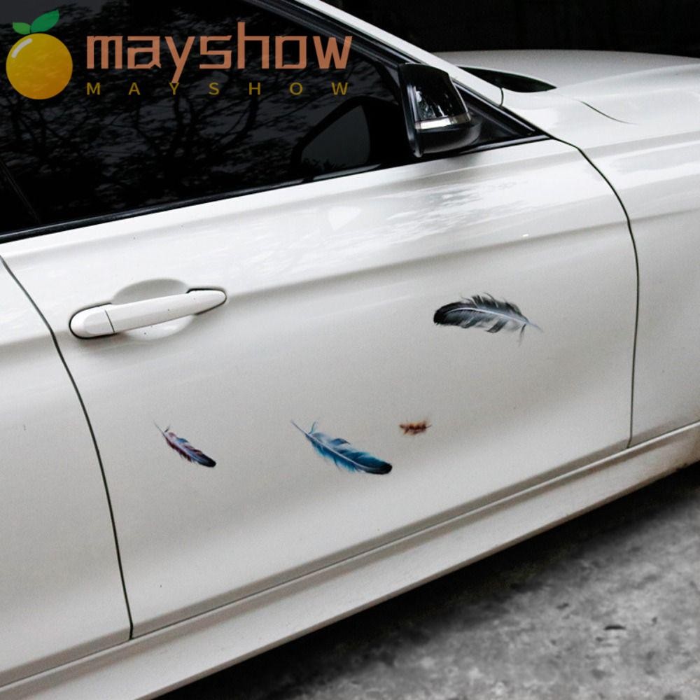 Mayshow รูปลอกรถ, Feather Car Modified Car Stickers, Creative Cute Car ...