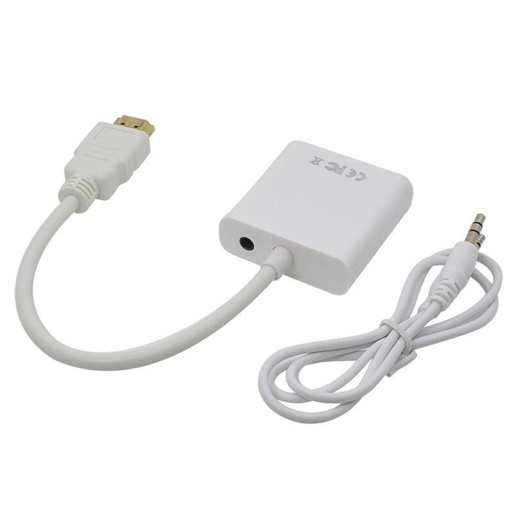 หัวแปลงพอร์ต HDMI TO VGA+AUX แถมสายAUX Converter Adapter ประกัน 1 ปี | Shopee Thailand