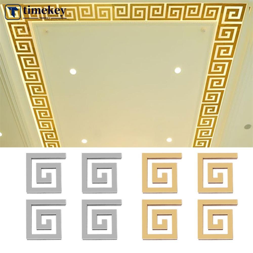 TME 10 ชิ้นอะคริลิคกระจกสติกเกอร์กาวผนังตกแต่งสติกเกอร์ Wall Art ตกแต่ง ...