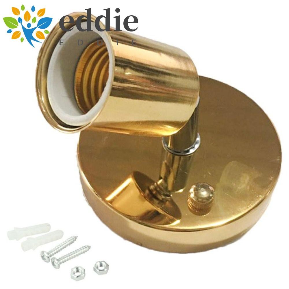 EDIE ที่ใส่หลอดไฟโลหะโคมไฟติดผนังร้านอาหารสกรูหลอดไฟ E27 180 องศาซ็อกเก็ตไฟ | Shopee Thailand