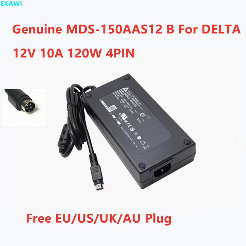ของแท้ DELTA MDS-150AAS12 B 12V 10A 120W 4PIN อะแดปเตอร์ AC สําหรับ ...
