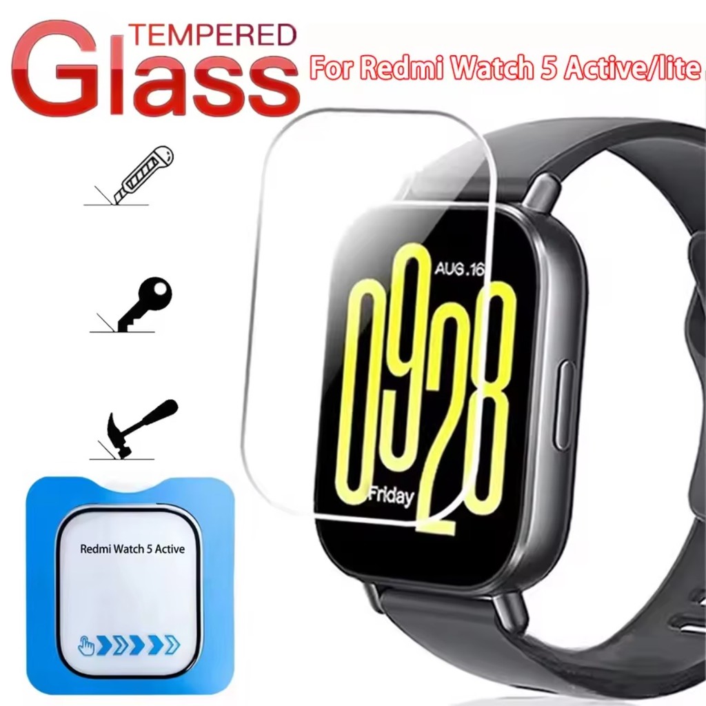 1 ชิ้นกระจกนิรภัยสําหรับ Xiaomi Redmi Watch 5Active 4 5 Active lite ...