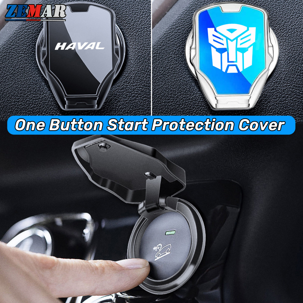 Haval รถปุ่มเดียวเริ่มฝาครอบป้องกันตกแต่งเครื่องยนต์รถจุดระเบิด Push ปุ่มเริ่มต้นสําหรับ Haval ...