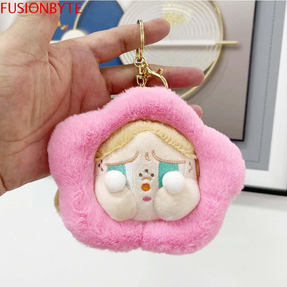 Fusionbyte Crybaby ตุ๊กตาตุ๊กตา, ปุยกระเป๋าแขวนตุ๊กตาเศร้าจี้, Kawaii ดอกไม้รูปร่างตุ๊กตานุ่ม ...