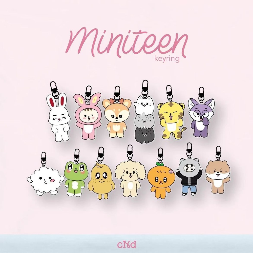 Kpop Idol Seventeen อะคริลิคพวงกุญแจ Miniteen น่ารักการ์ตูนอะคริลิคพวง ...