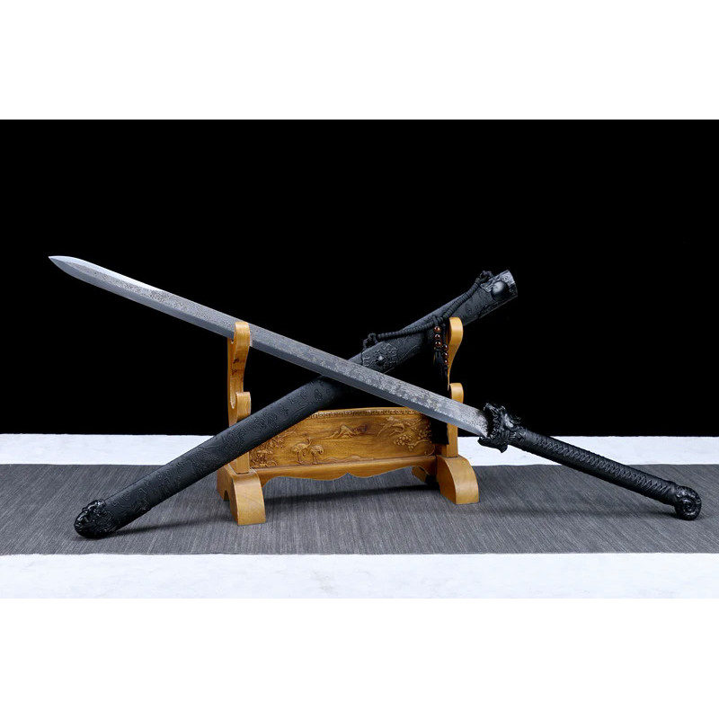 110cm medieval real steel sword sharp weapon Tang horizontal sword God ...