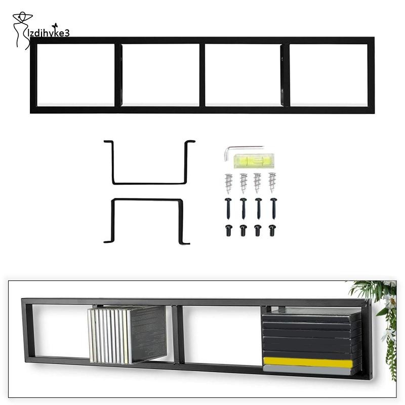 [lzdjhyke3] Cd DVD Storage Rack Storage Wall Rack Organization ติดตั้ง ...