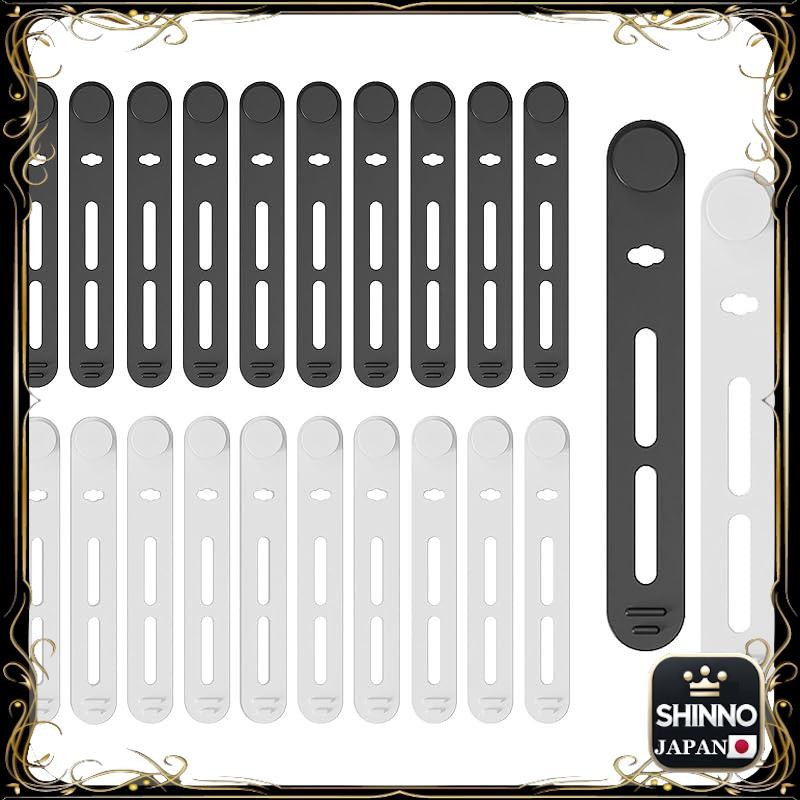 《JAPAN》★Cable Management Silicone Bands - 20 Pack for Office/Home/Car ...