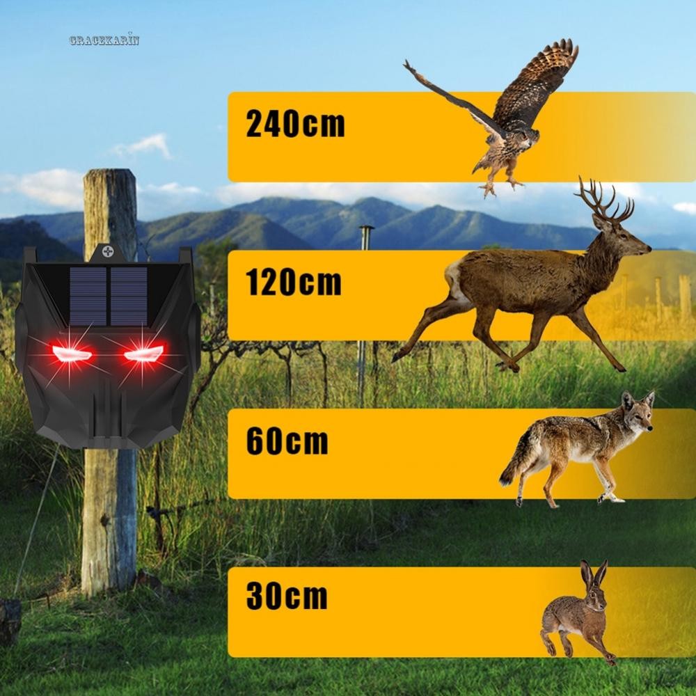 Animal Repeller Motion Detector Solar-Powered Motion Sensor สัตว์ ...