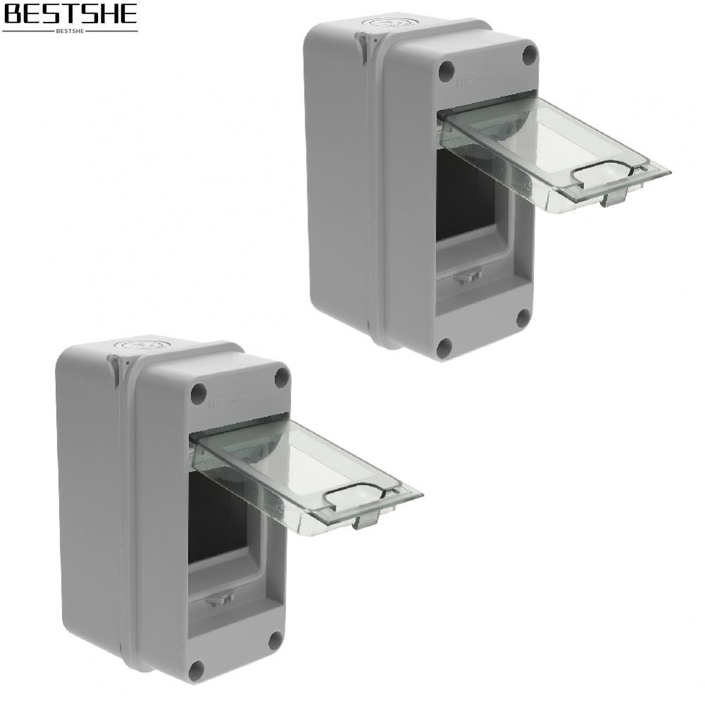 {bestshe}2PCS 3-Way Power Distribution Box IP65 Rail Enclosure Wall ...