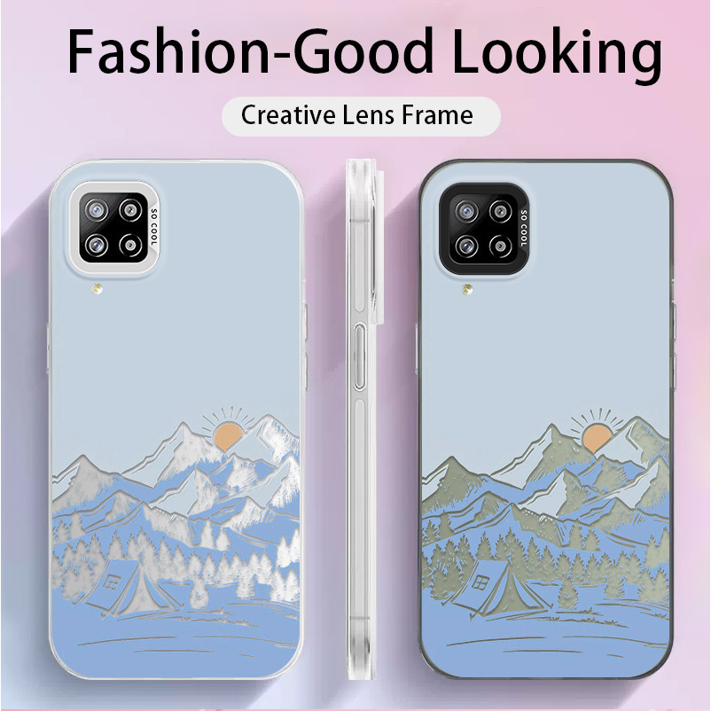 สําหรับ Samsung Galaxy A12 4G-Samsung A12 5G, Sunrise on Snow,เคส ...