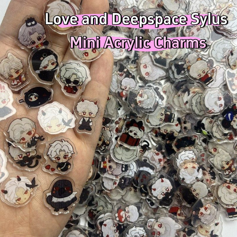 Love and Deepspace Sylus Qin Mini อะคริลิค Charms – 1–2 ซม. Chibi ชิ้น ...