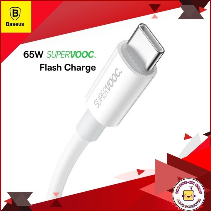 พร้อมส่ง Baseus สายชาร์จ Oppo / Realme / Oneplus รองรับ Super VOOC QC4.0 Type-C 6.5A 65W ...