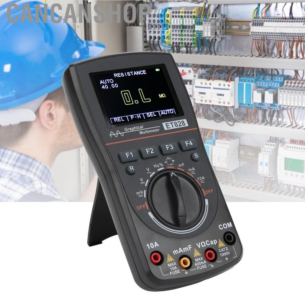 Cancanshop EUJGOOV ET828 OSCILLOSCOPE MULTIMETER 1MHz Handheld Digital ...