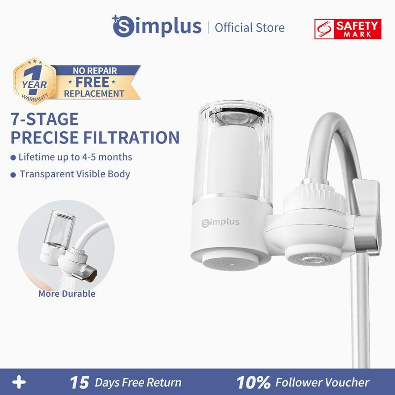 Simplus เครื่องกรองน้ําประปาเซรามิค 0.1μm การกรอง Dual Water Outlet ล้างทําความสะอาดได้ | Shopee ...