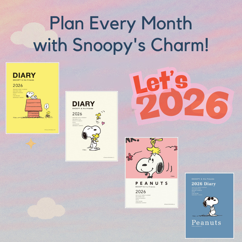Hallmark Snoopy Planner 2026 A5/A6 Monthly - Various Designs (Starts ...