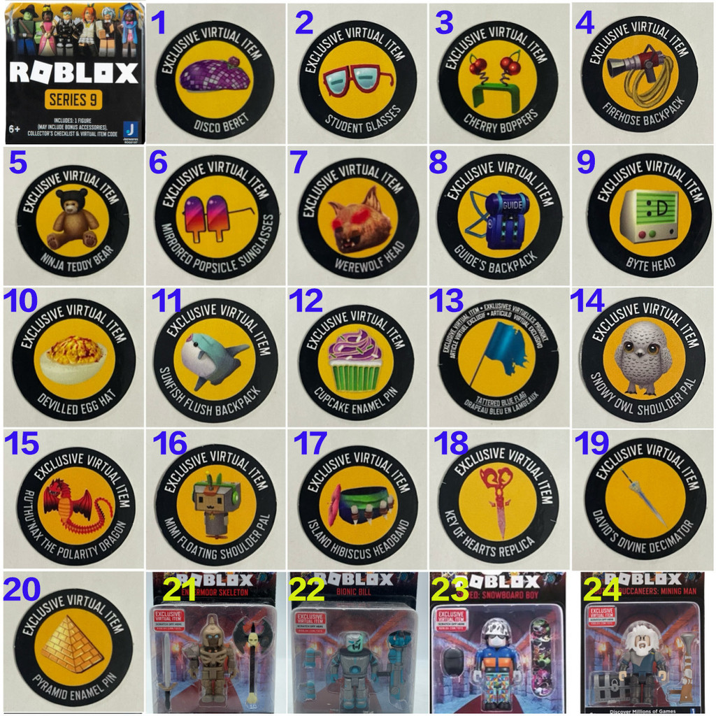 ซื้อสแน็ป ※ ROBLOX ROBLOX 9 Series กล่องปริศนา Token รหัสรูปภาพหลังจาก ...